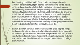 MS Excelda filtr funksiyalardan foydalanish.pptx