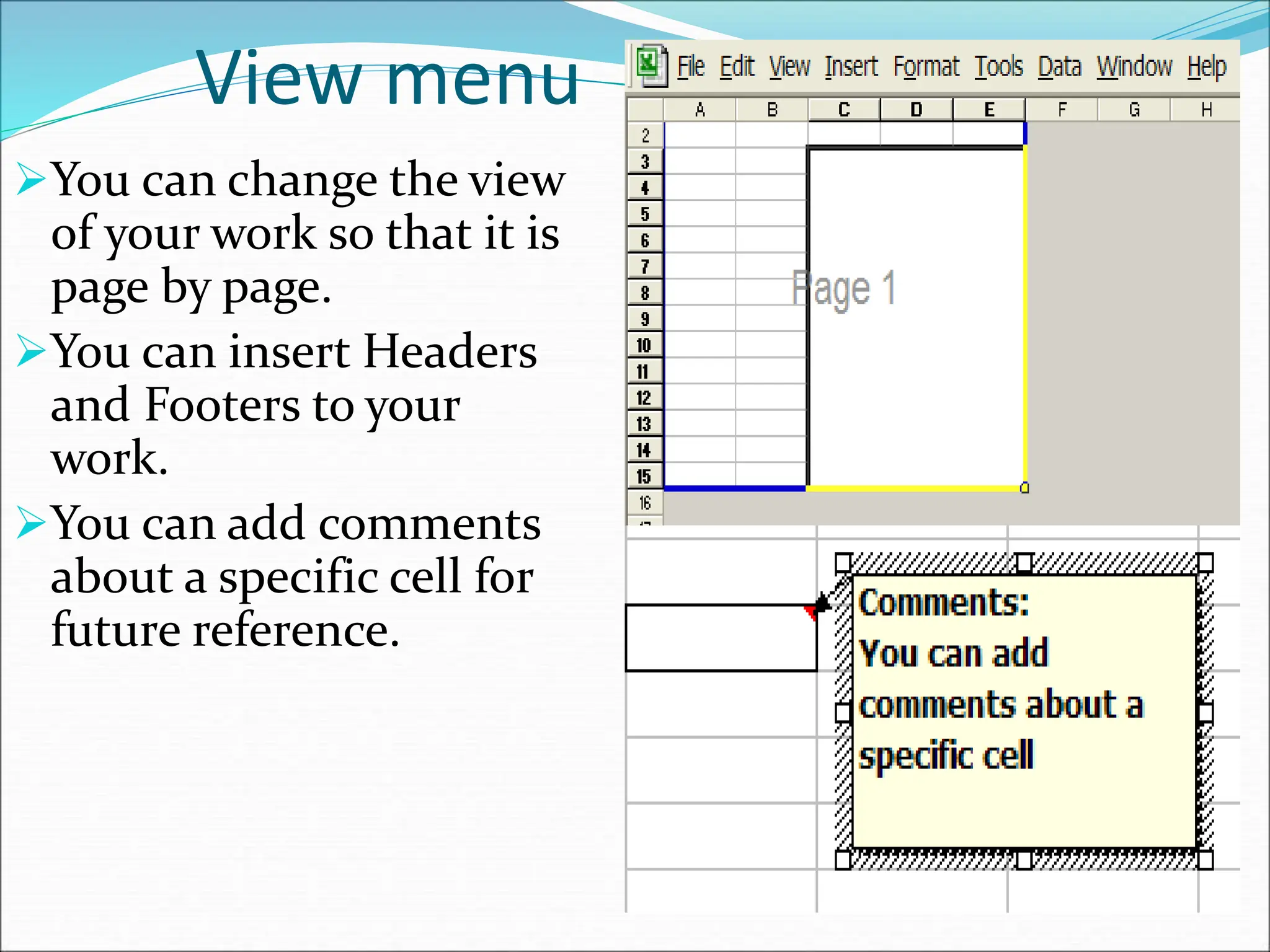 Ms Excel Introduction Discussing All Featuresppt