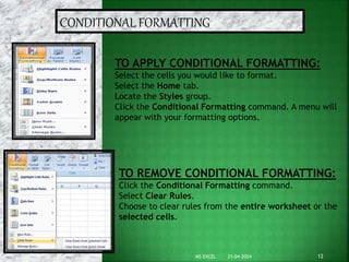 ms excel introduction free powerpoint presentation | PPT