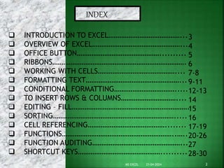 ms excel introduction free powerpoint presentation | PPT