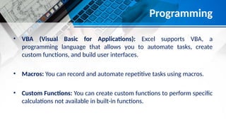 A detailed introduction of MS Excel is given in short | PPT