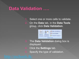 MS Excel Tips and Tricks | PPTX