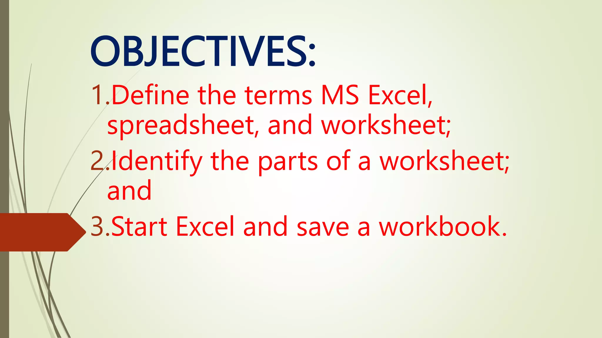 Learn Excel Basics (40 | PPT