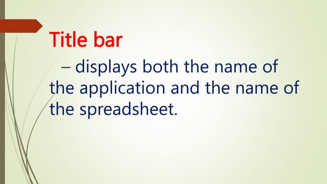 MS EXCEL LESSON.pptx | Computing | Technology & Computing