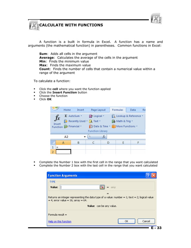 MS Excel Module 2012 | PDF | Desktop Publishing | Computer Software and ...