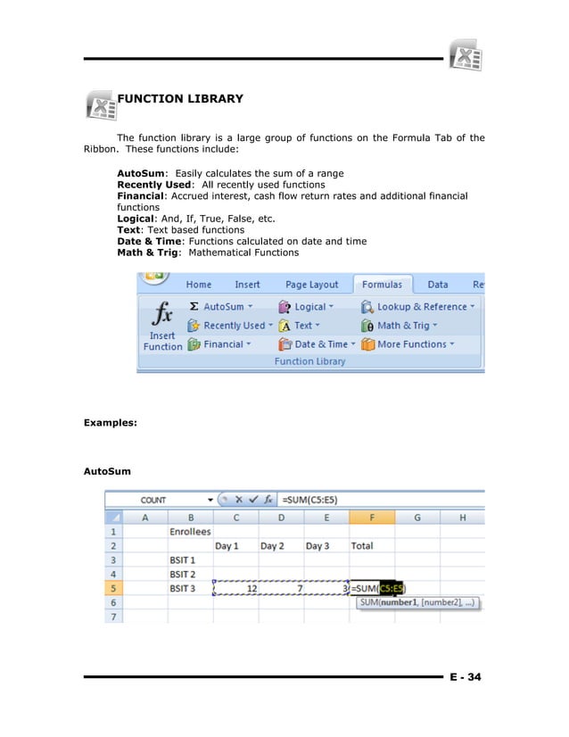 MS Excel Module 2012 | PDF | Desktop Publishing | Computer Software and ...