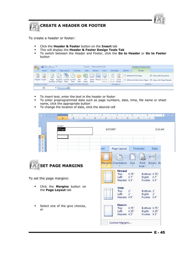MS Excel Module 2012 | PDF | Desktop Publishing | Computer Software and Applications