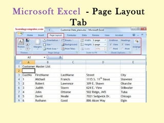 Ms excel (page layout) | PPT