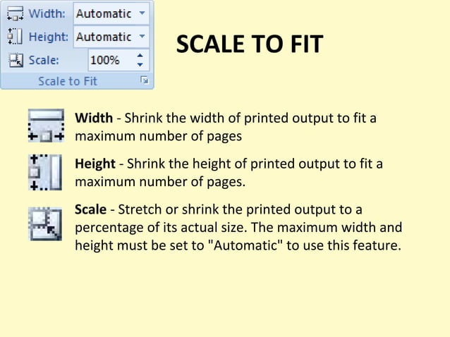 Ms excel (page layout) | PPT | Desktop Publishing | Computer Software and Applications