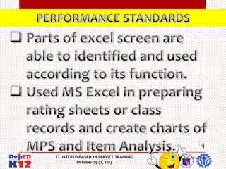 Ms excel ppt | PPTX
