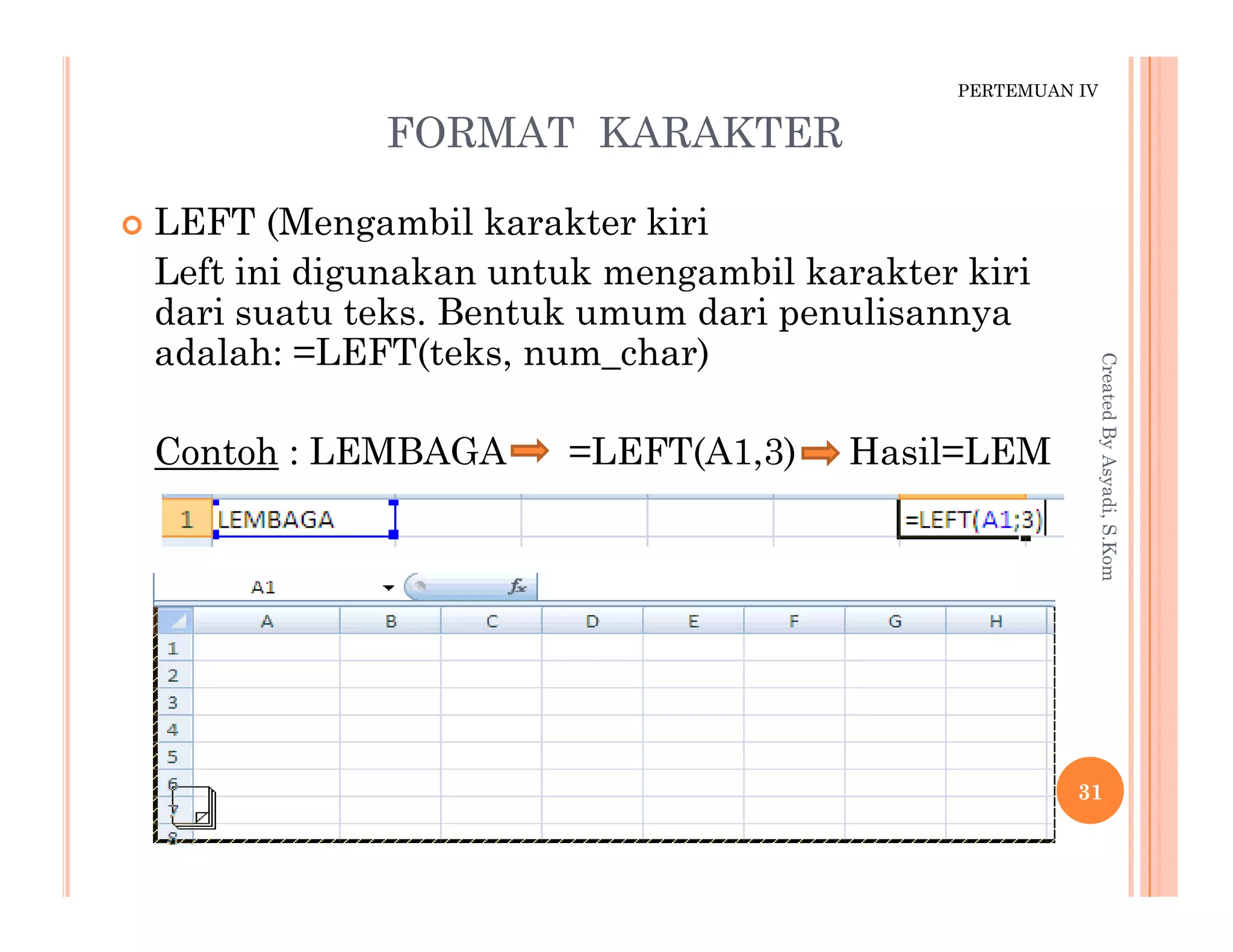 Ms excel presentasi | PDF