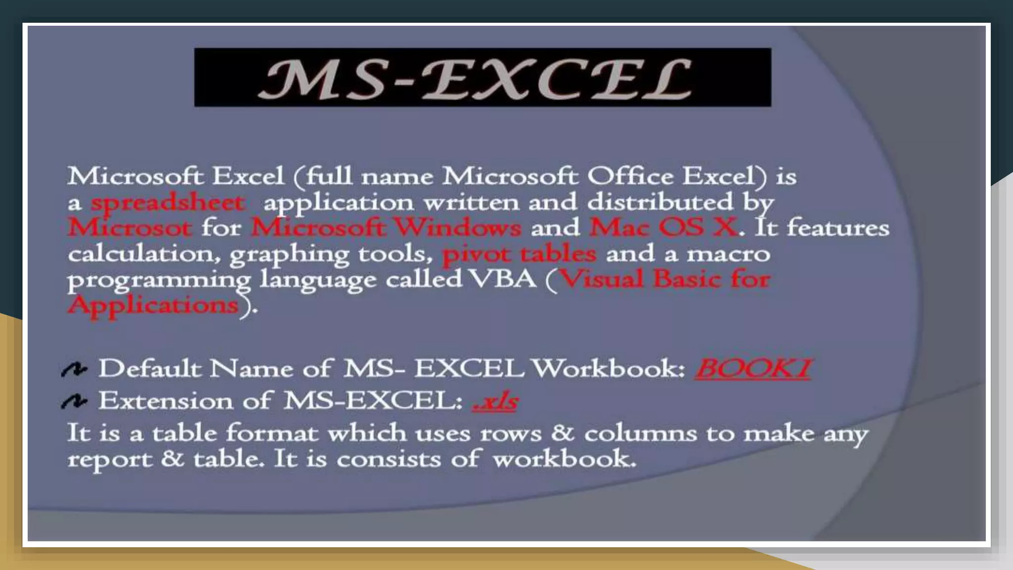 MS Excel Training - Basics.pptx
