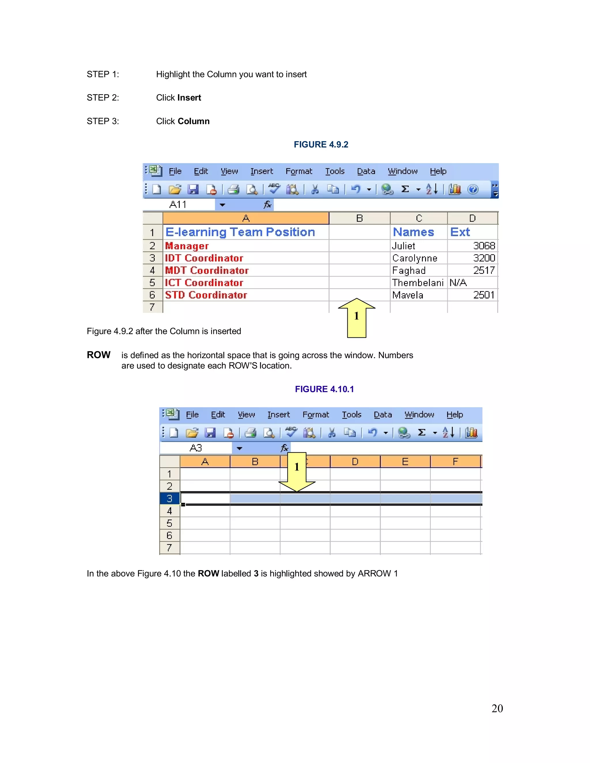 Ms excel training manual | PDF