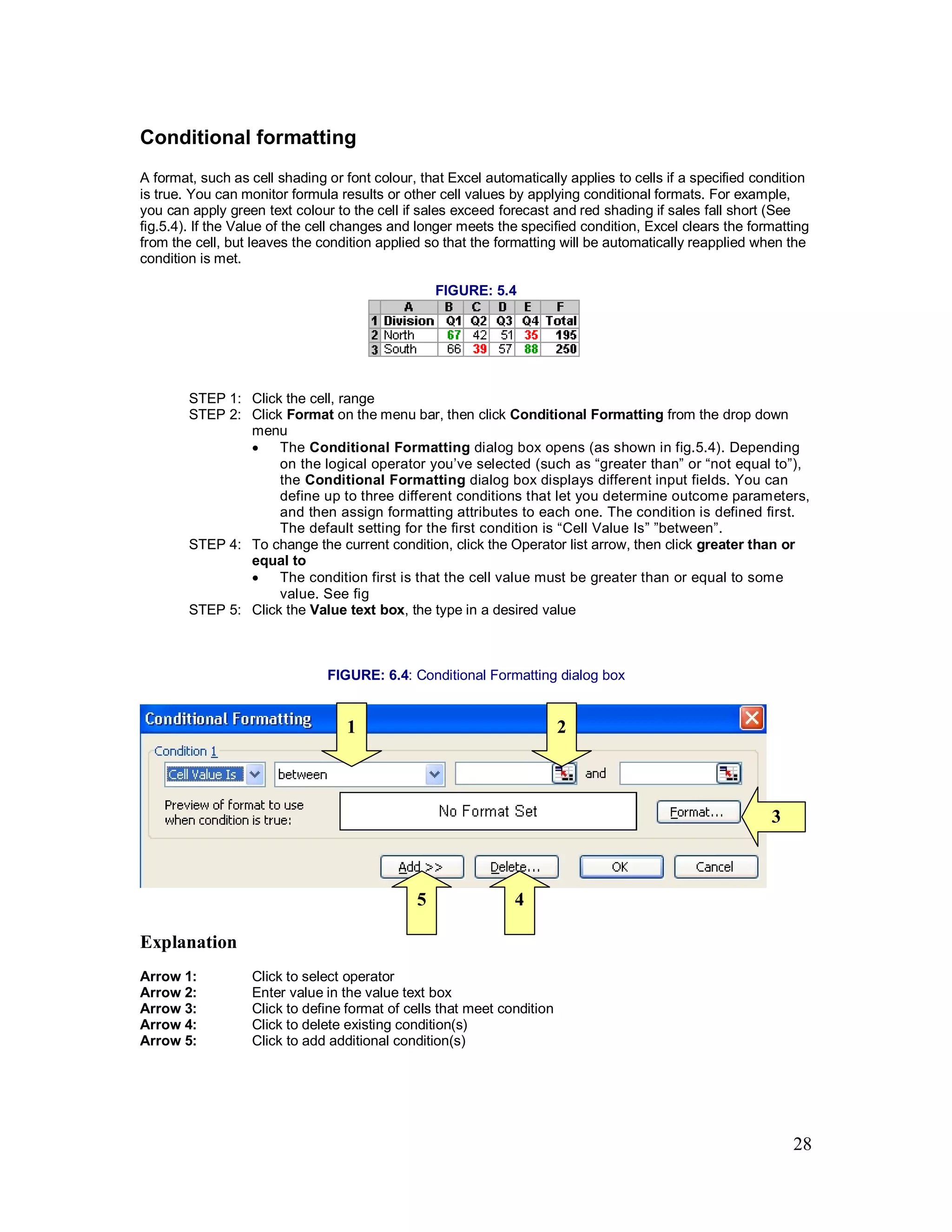 Ms excel training manual | PDF