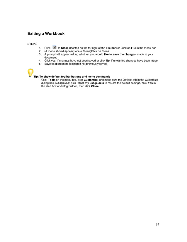 Ms excel training manual | PDF | Desktop Publishing | Computer Software ...