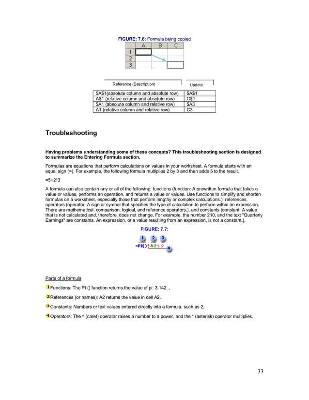 Ms excel training manual | PDF | Desktop Publishing | Computer Software ...