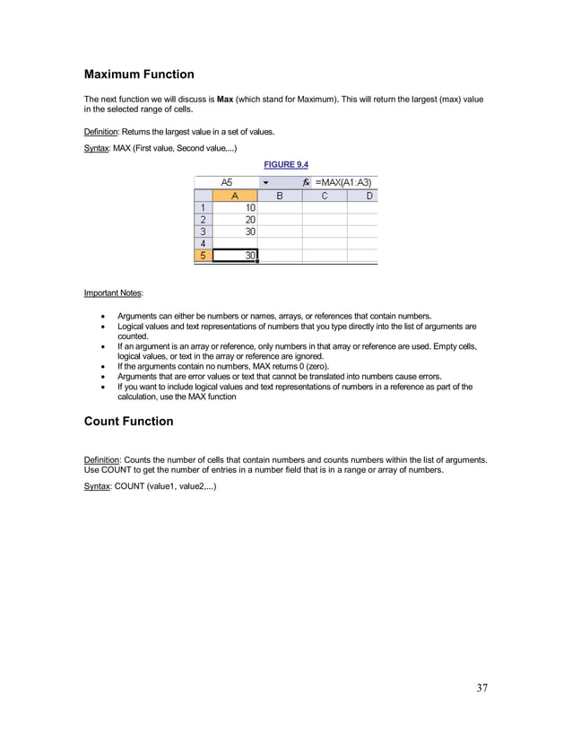 Ms excel training manual | PDF | Desktop Publishing | Computer Software ...