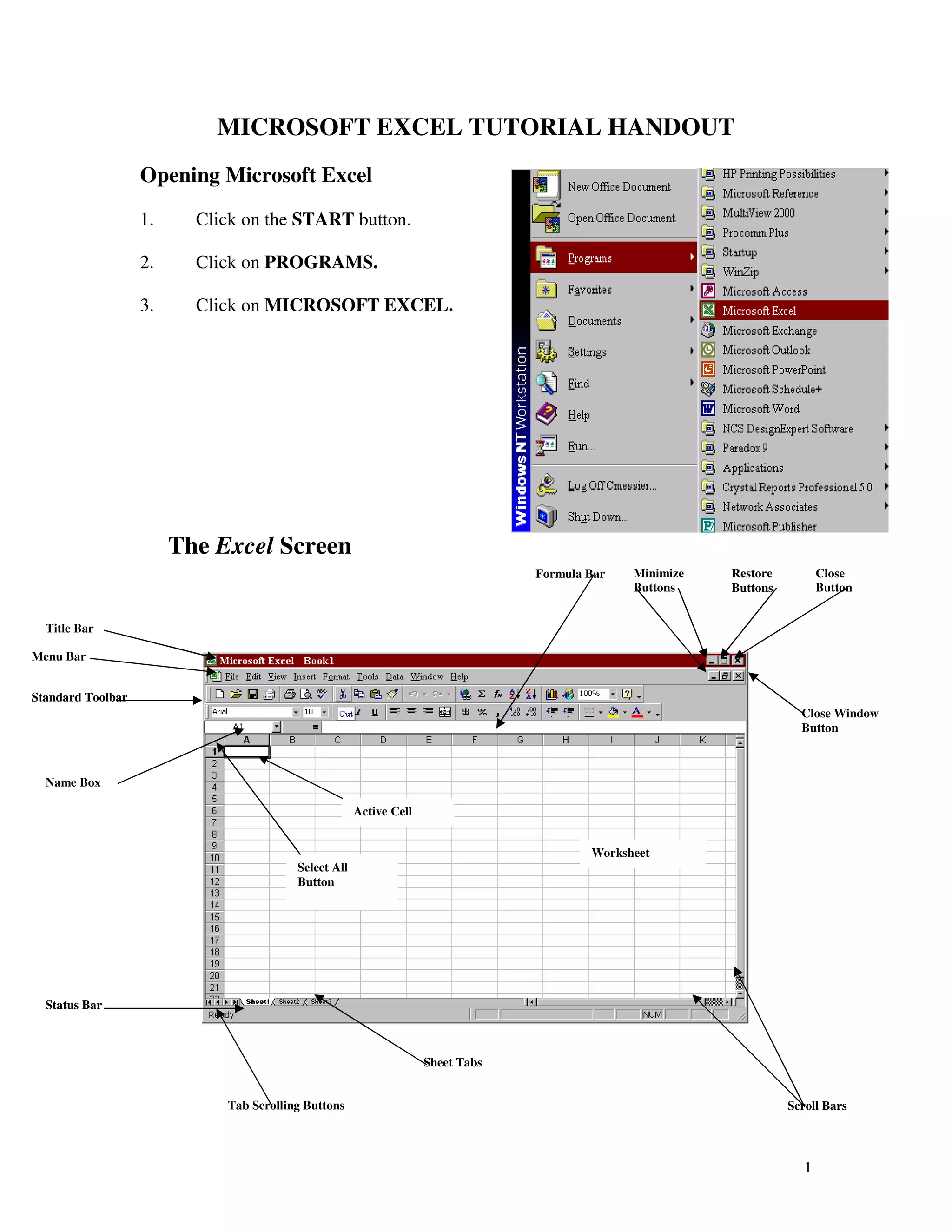 Ms Excel Tutorials Pdf Operating Systems Computer Software And Applications