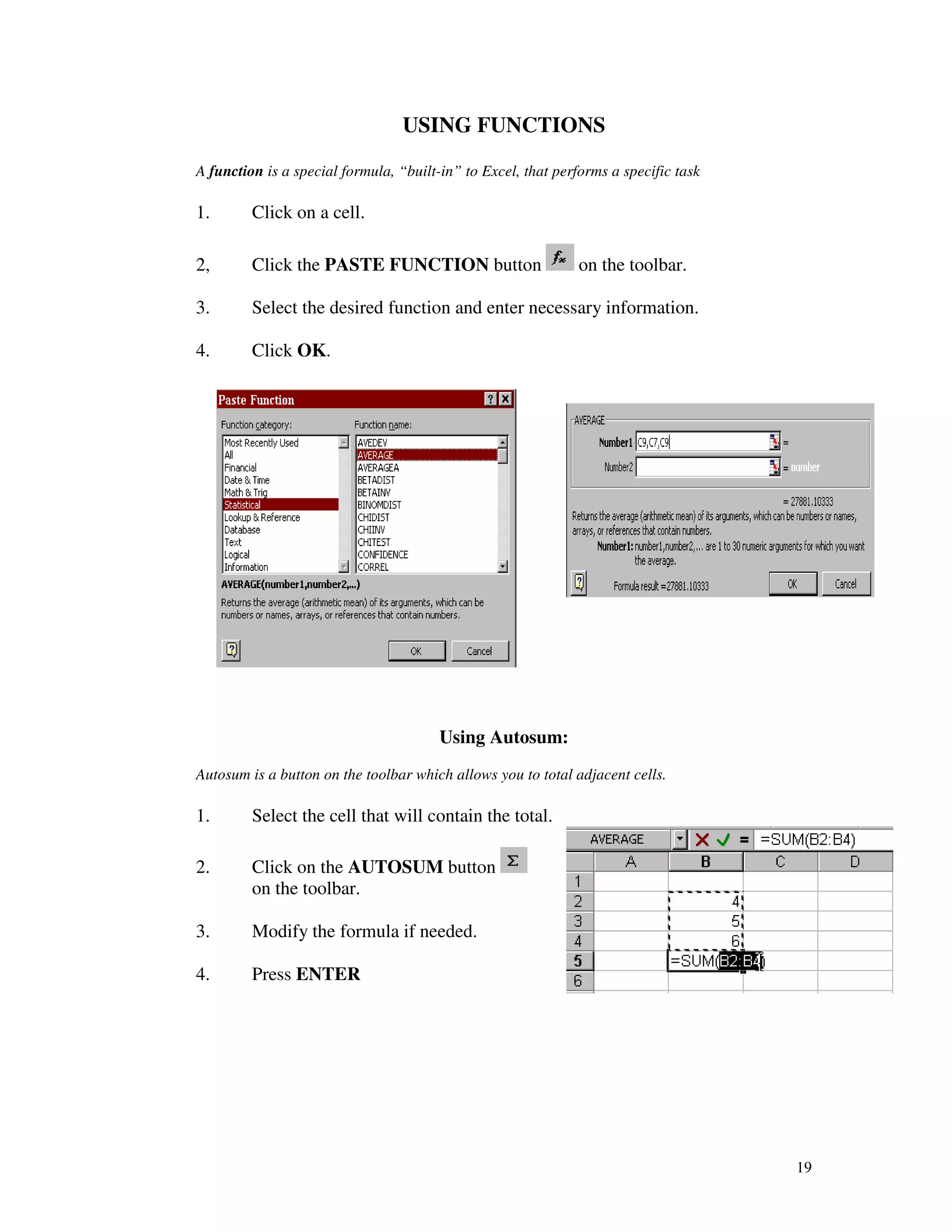 Ms Excel Tutorials Pdf Operating Systems Computer Software And Applications
