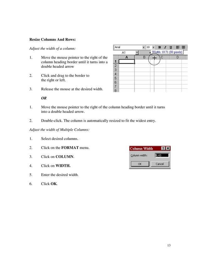 Ms Excel Tutorials Pdf Operating Systems Computer Software And Applications