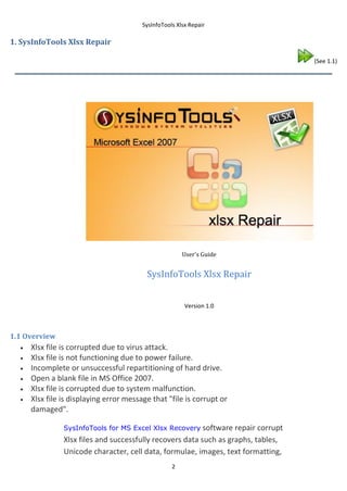 SysInfoTools MS Excel XLSX Repair | PDF