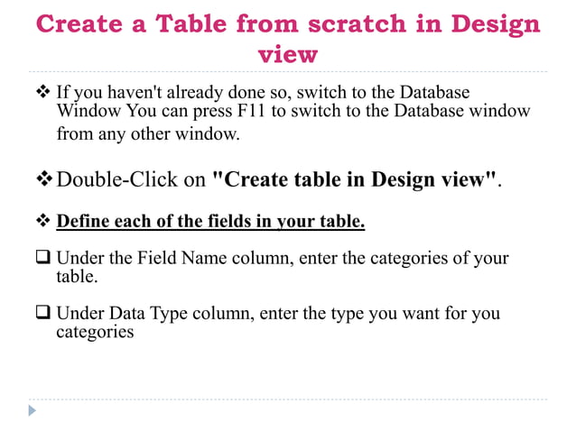 Ms access basics ppt | PPTX | Desktop Publishing | Computer Software ...