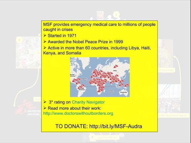 MSF donation appeal | PPT | Non-Profit Organizations | Industries