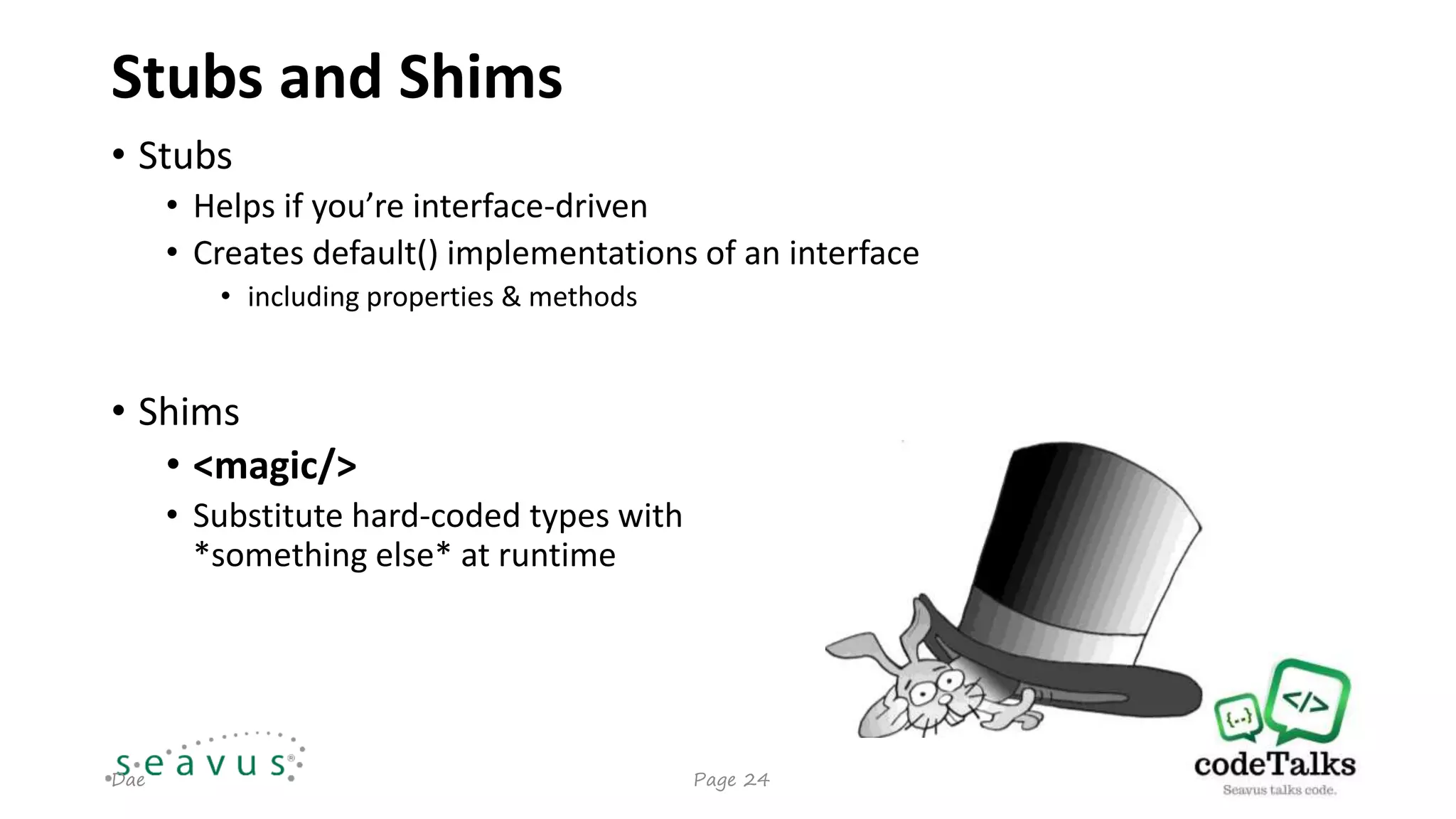 Microsoft Fakes, Unit Testing the (almost) Untestable Code | PPTX