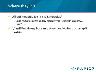 MSF Auxiliary Modules | PDF