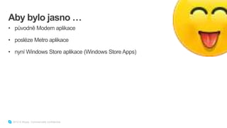 Vyvoj Windows Store aplikaci pomoci HTML, CSS a Javascriptu | PPTX
