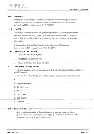 Ms for concrete repairing | PDF