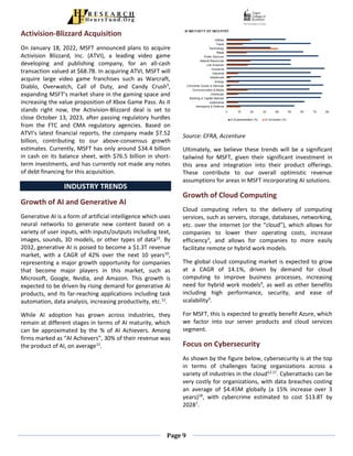 Microsoft Stock Pitch and analysis Presentation | PDF