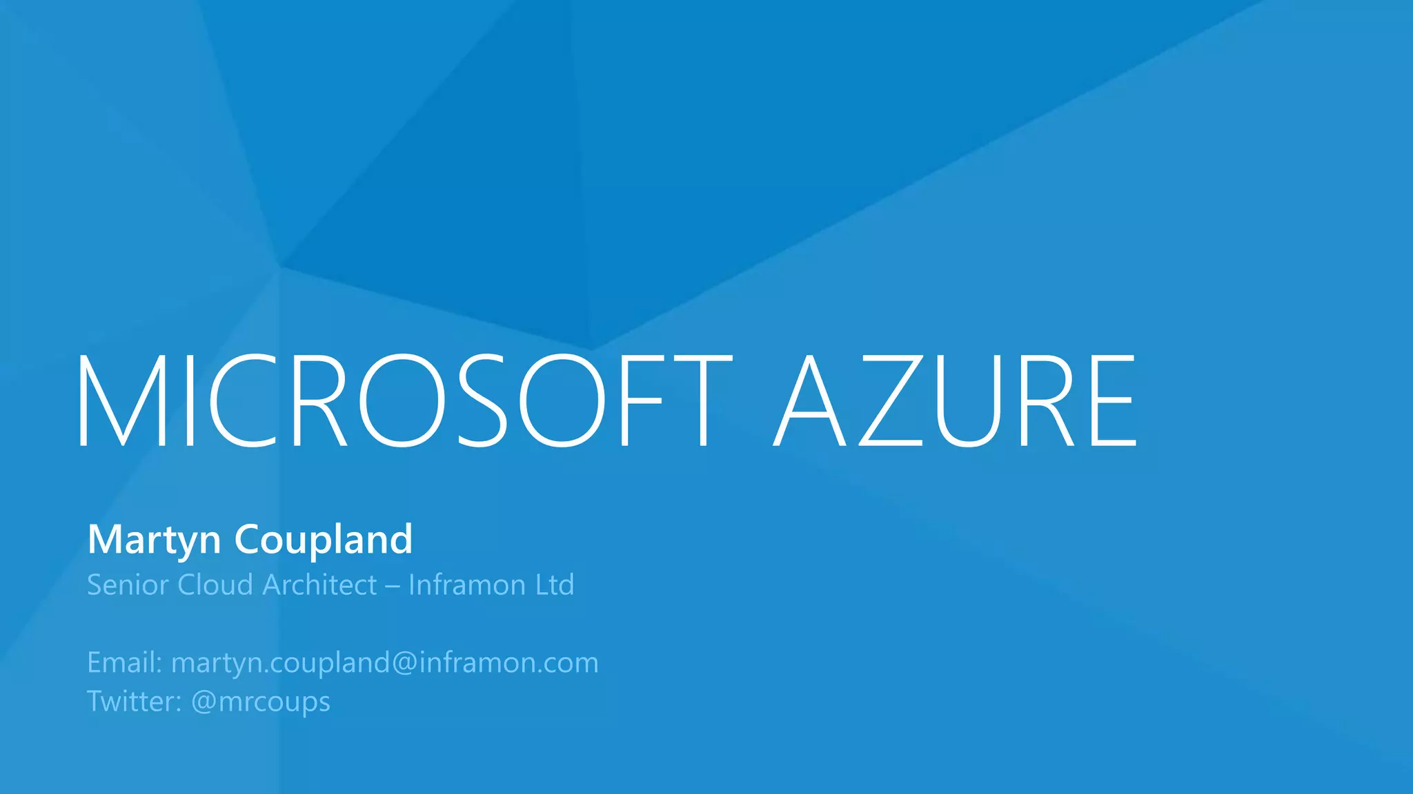 Introduction to Microsoft Azure | PPTX