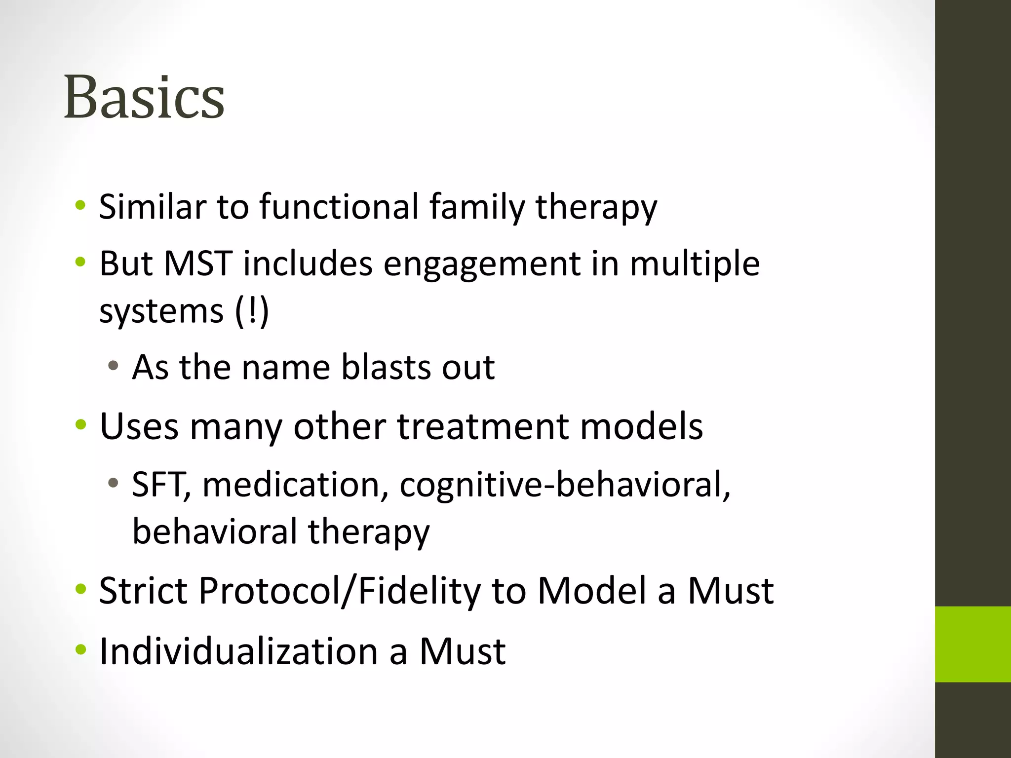 Multisystemic Family Therapy | PPTX