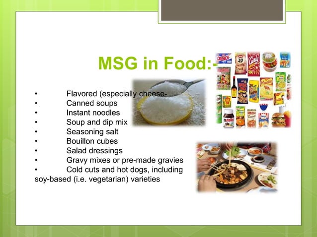 Msg | PPTX | Food Industry | Industries