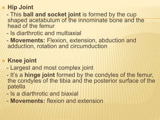 ANATOMY & PHYSIOLOGY OF JOINT | PPTX