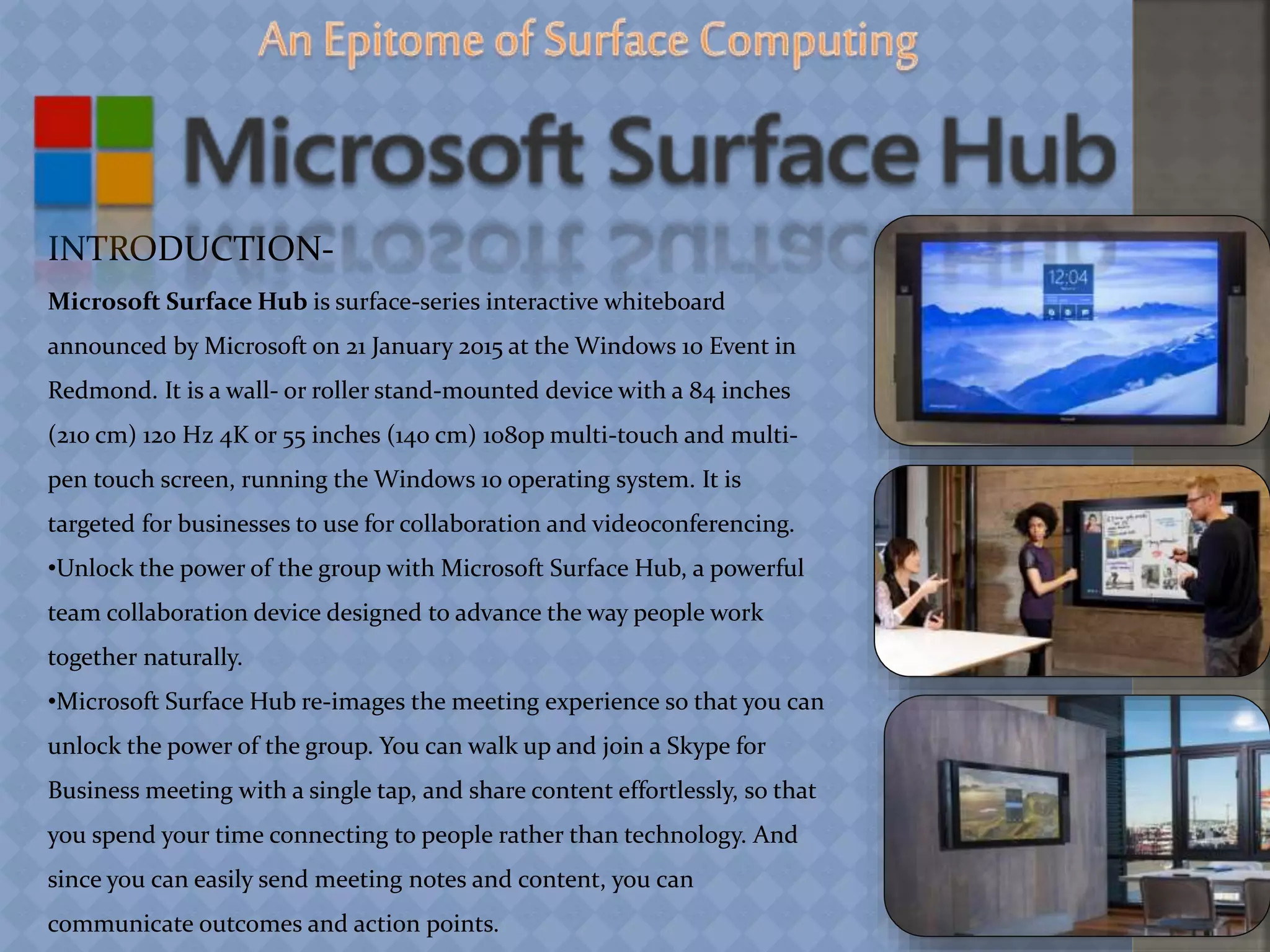 Microsoft Surface Hub | PPT