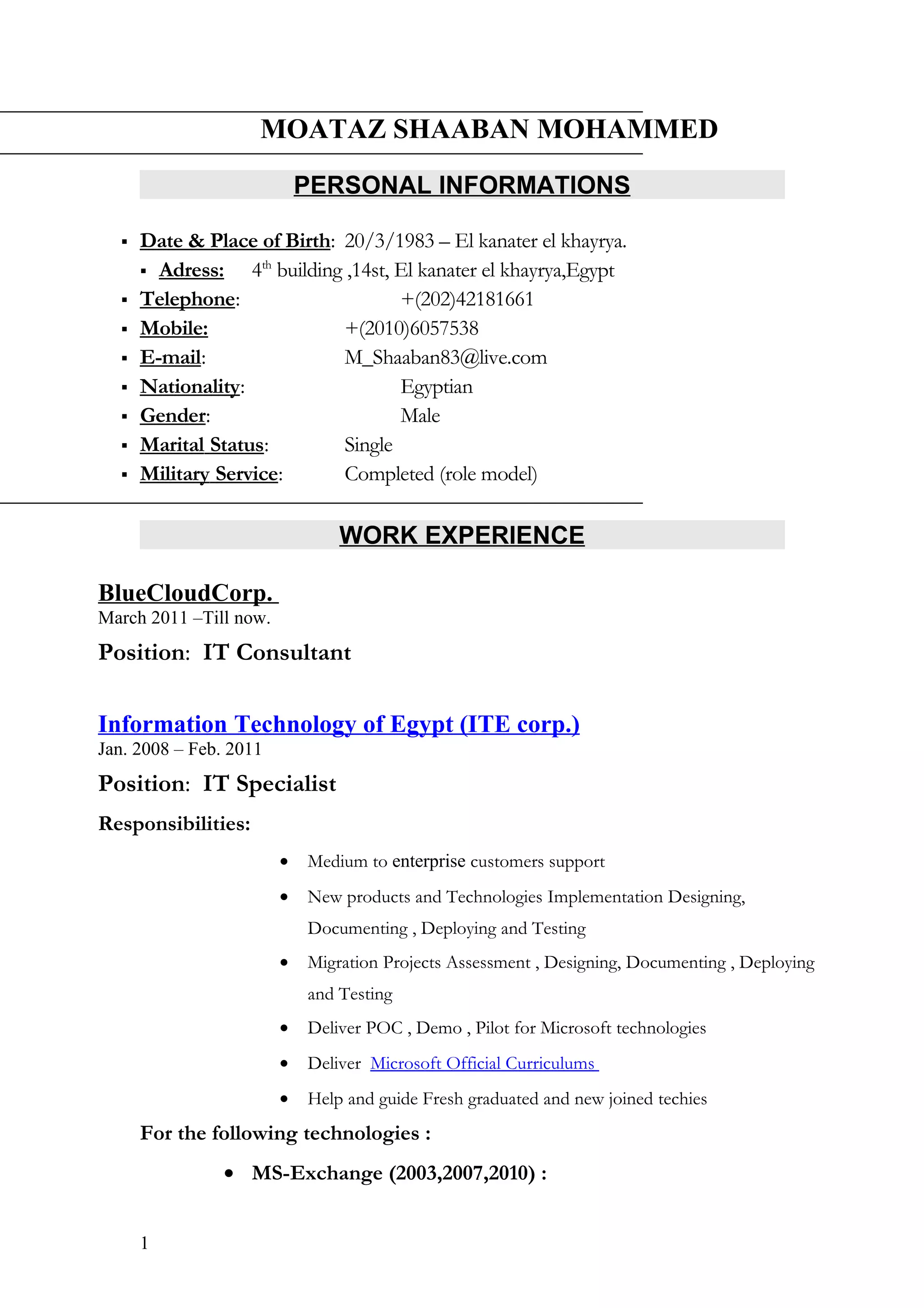 Mshaaban Cv | DOC