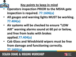 2014 CRW - Be Prepared for MSHA Inspections, Not just OSHA | PDF