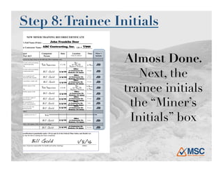 MSHA Part 46 - How To Complete New Miner Certificates | PDF