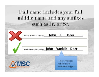 MSHA Part 46 - How To Complete New Miner Certificates | PDF