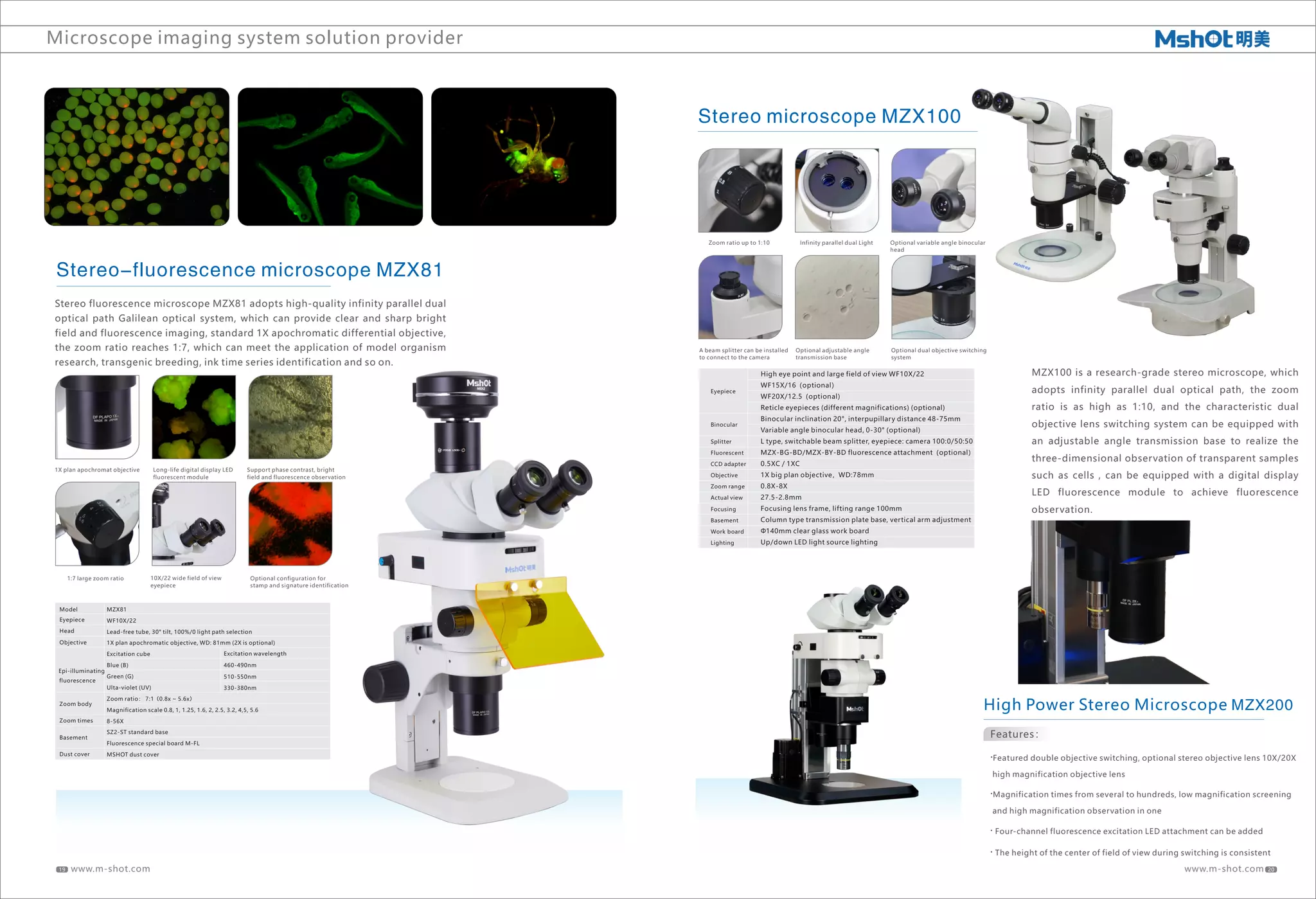 Mshot brochure 2023 - microscope and accessories .pdf
