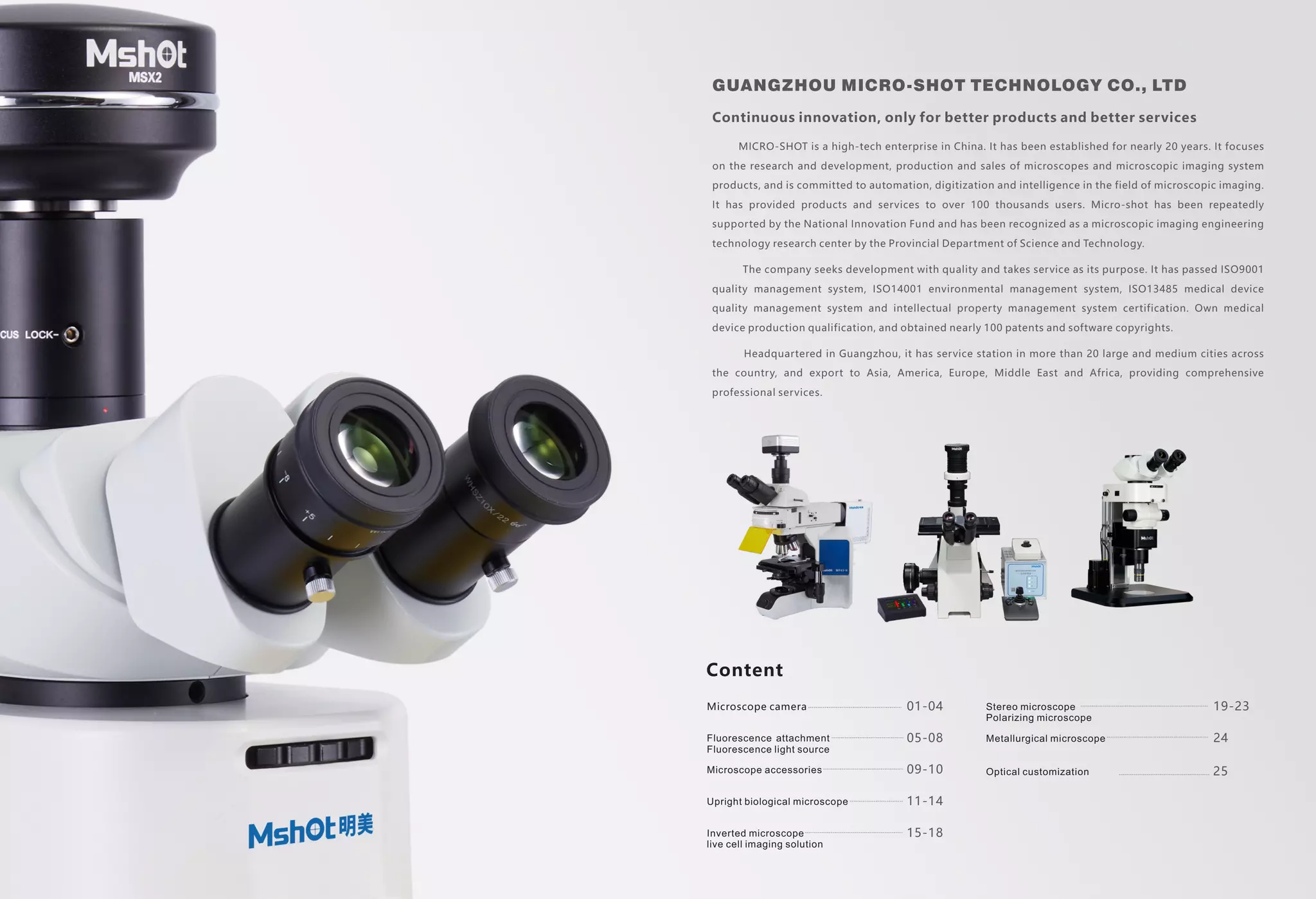 Mshot brochure 2023 - microscope and accessories .pdf