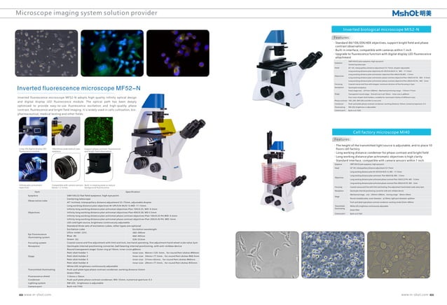 Mshot brochure 2023 - microscope and accessories .pdf