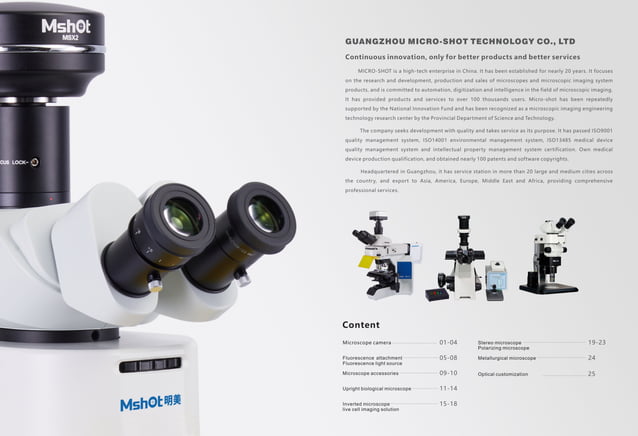Mshot brochure 2023 - microscope and accessories .pdf