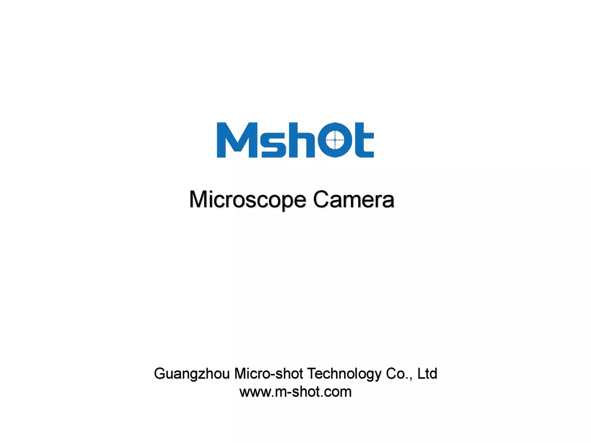 Mshot microscope camera introduction | PDF