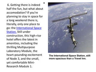 SPACE TOURISM | PPTX