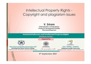 Intellectual Property Rights - Copyright and plagiarism issues | PDF