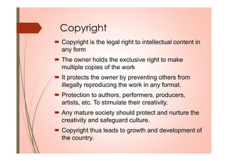 Intellectual Property Rights - Copyright and plagiarism issues | PDF