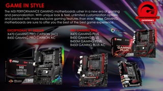 MSI AMD B450 Motherboard Info Kit | PPT